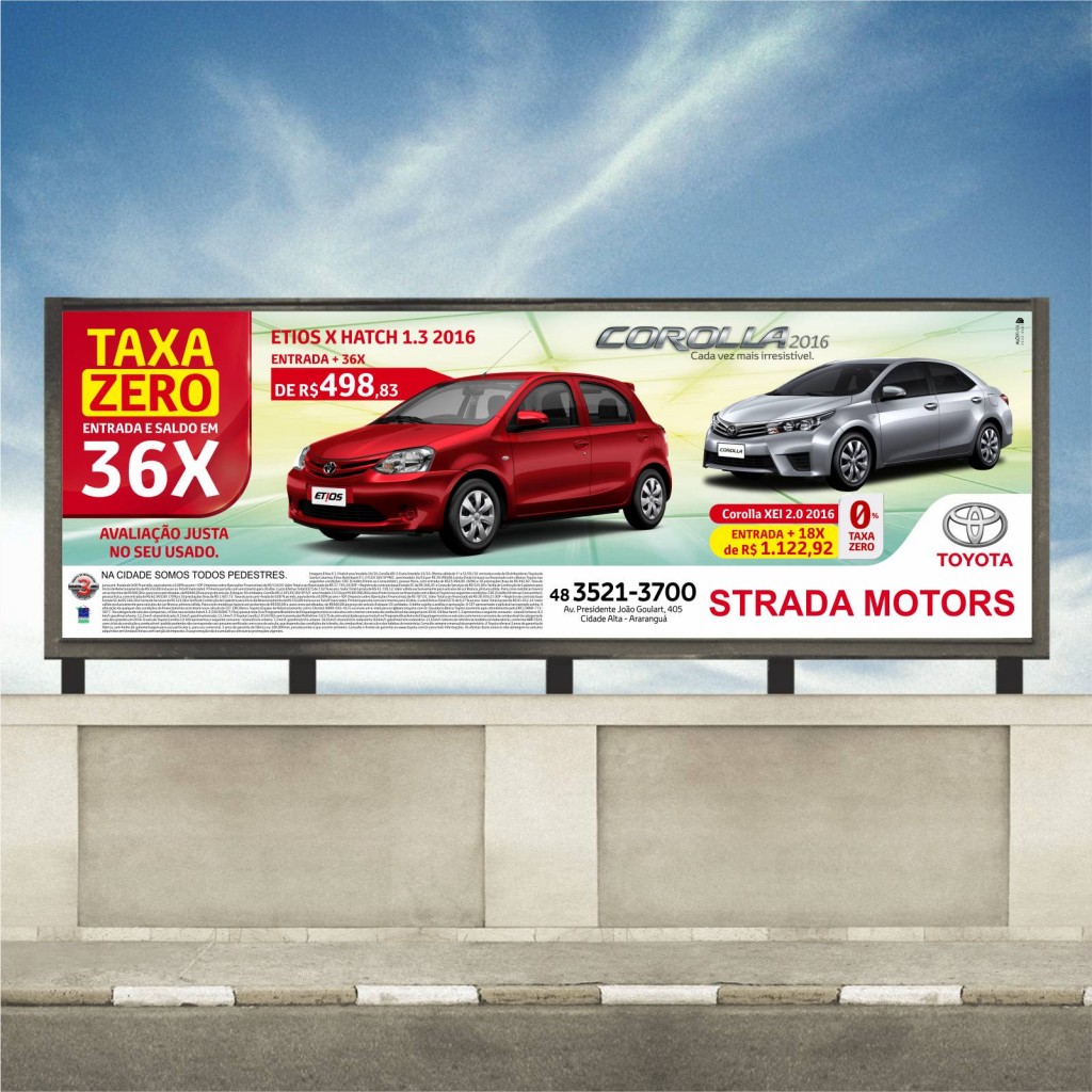 Outdoor | Toyota Strada Motors | Alô Brasil Comunicação